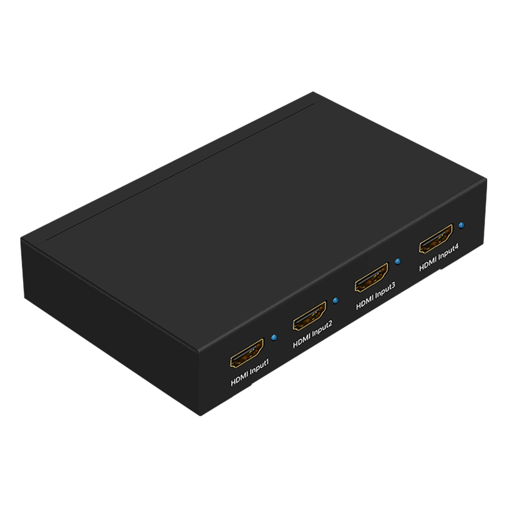 HM-SW401S HDMI 4X1 QUAD MULTI-VIEWER WITH SEAMLESS SWITCHER - gmaxtech